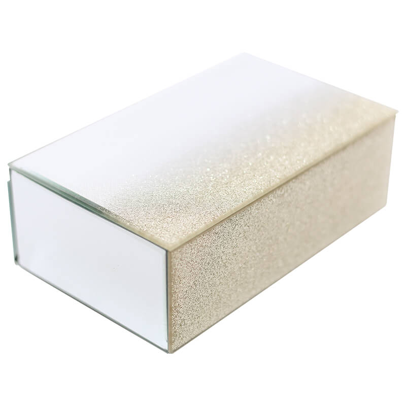MIRROR/GOLD SHADOW T/BOX 14X10X6 – Melua Interiors